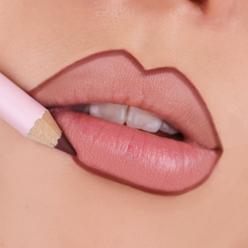 Lip Liner Delineador De Labios Pink Up Moca Cosméticos