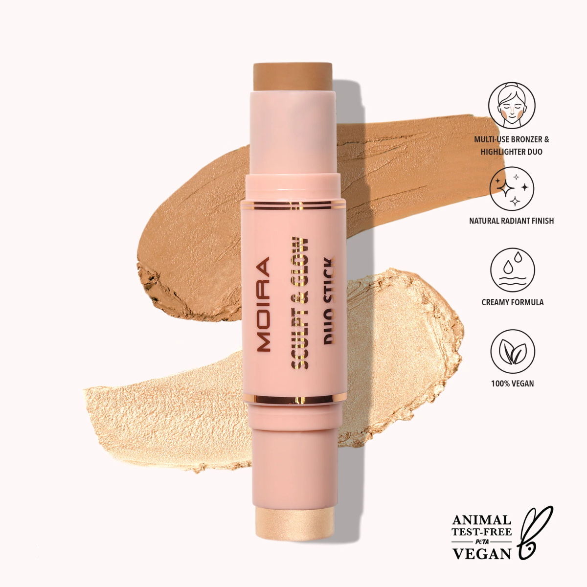 SCULPT & GLOW DUO BRONCEADOR E ILUMINADOR 2 EN 1 MOIRA – Moca Cosméticos