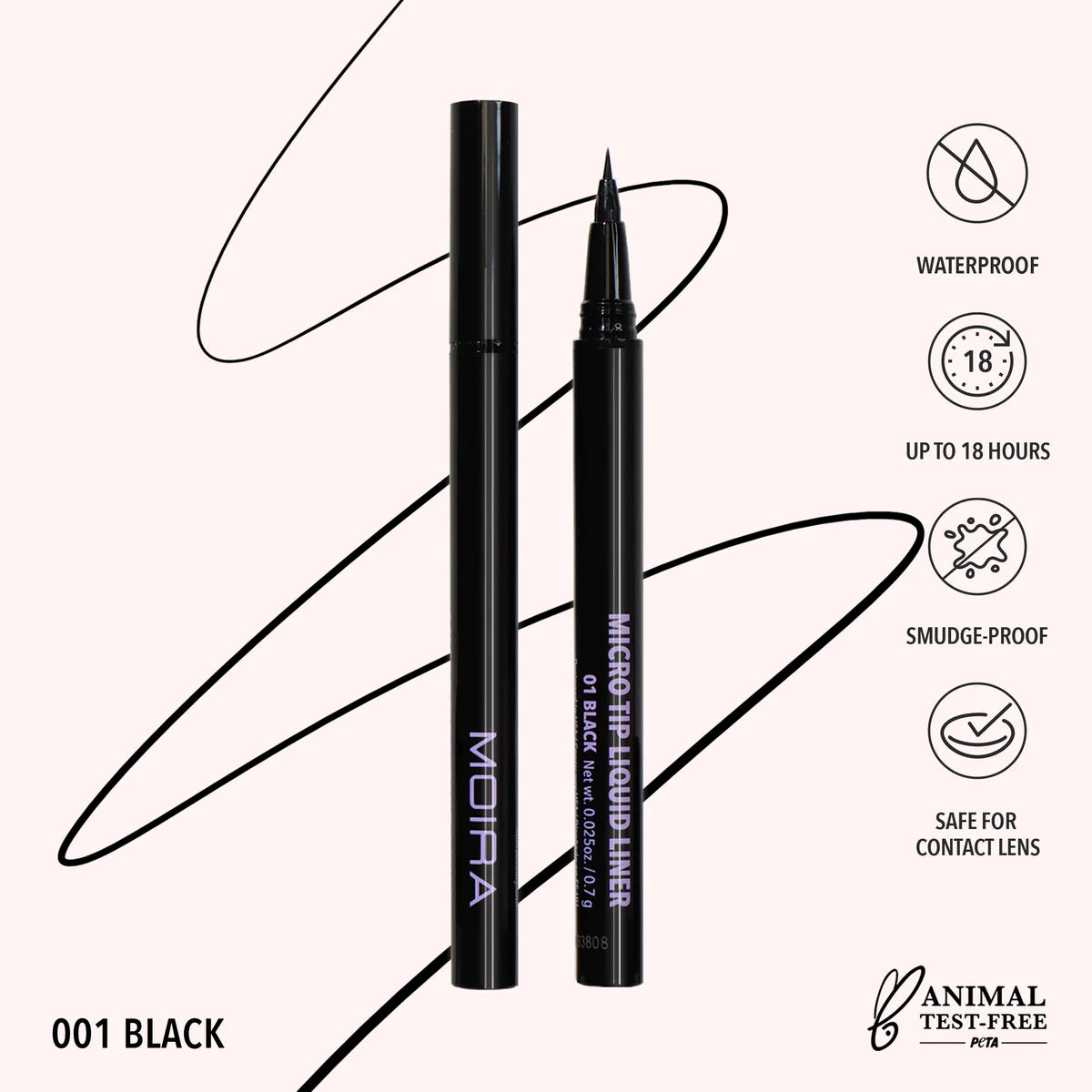 MICRO TIP LIQUID LINER MOIRA BEAUTY – Moca Cosméticos